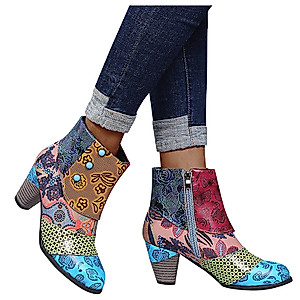 Womens Sandals, Black Boots for Women Ankle Booties Womens Bling Boots Dressy Boots Wide Width Sneakers Purple Retro Boots Flat Shoes for Women Comfortable Dressy