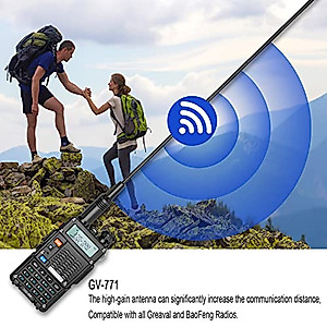 Ham Radio Walkie Talkie (UV-5R) UHF VHF Dual Band 2-Way Radio with Rechargeable Li-ion Battery Handheld Walkie Talkies Complete Set with Earpiece and Programming Cable (2 Pack)