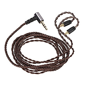 ASHATA Headphone Upgrade Cable, Pure Copper Plated Silver Wire Replacement Cable with A2DC Interface for ATH CKS1100 E40 E50 E70 LS200 LS300 LS400 CKR90 CKR100 LS50 LS70