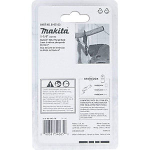 Makita B-67103 1-1/4" Starlock® Metal Plunge Blade (BiM)