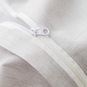 SUSYBAO Pink Striped Duvet Cover King 100% Cotton Gray White Striped Duvet Cover 3 Pieces Set 1 Farmhouse Horizontal Stripe Duvet Cover with Zipper Ties 2 Pillowcases Soft Grey Geometric Bedding