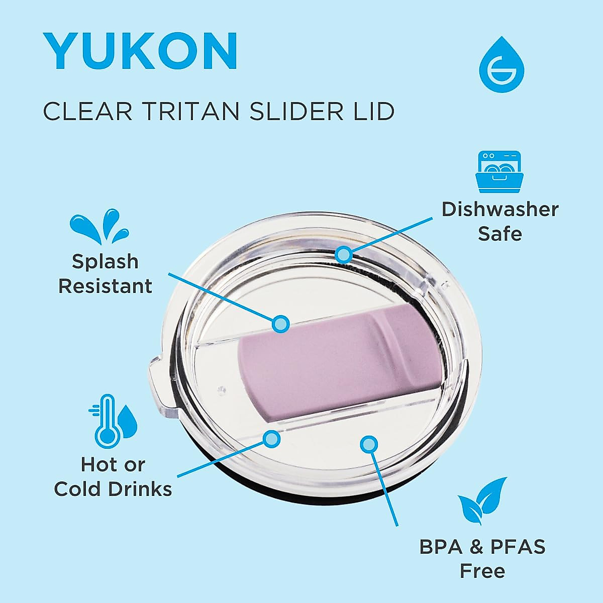 GROSCHE Yukon 30 oz Insulated Coffee Mug with Lid - Durable Travel Mug, Stainless Steel Tumblers, Vacuum Insulated Coffee Tumbler for Hot or Cold Beverages - LAVENDER