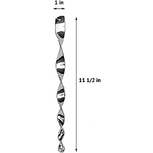 Monarchy Solutions Twisting Scare Rods Reflective Ornamental Spiral Deterrent Device (Set of 12)(12") Woodpeckers, Pigeons, Ducks, Herons, Grackles, Geese,Bird Blinder