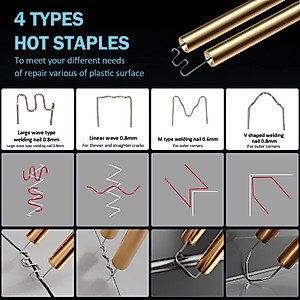 Biitfuu Handheld Welder, Multifunction Traditional Handle, Fast Heating, Antiscald Plastic Welder for Cracks (US Plug 110V)