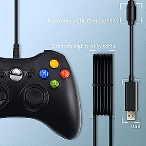 DATA FROG USB Wired Gamepad for Xbox 360 /Slim Controller for Steam Game