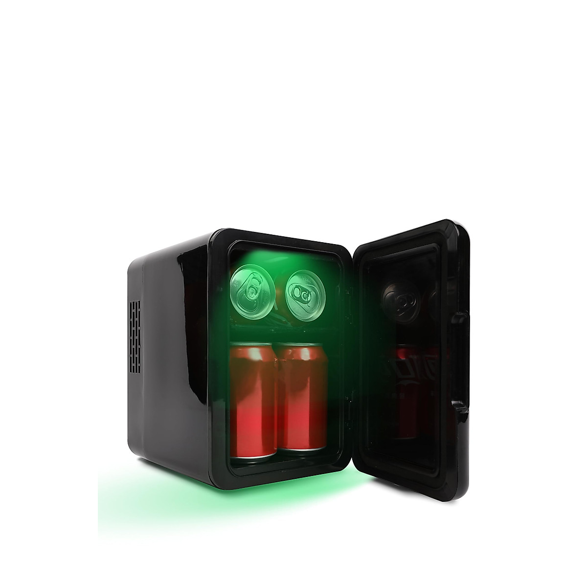 Orbit Innovations Call of Duty - Mini Fridge with LED Lighting, Small Cooler for Drinks & Snacks, or Skincare Refrigerator - Christmas Gifts (6 Cans, Warzone Black)