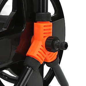 Qinlorgo Portable Hose Reel, Rope Hose Storage Stand, Water Hose Holder, Storage Rack, Abs Single Arm Tool for Garden Watering, Car Washing, Fire Fighting