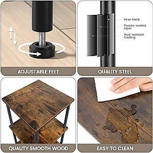 Homedawn 5-Tier Corner Shelf & 4-Tier Ladder Shelf