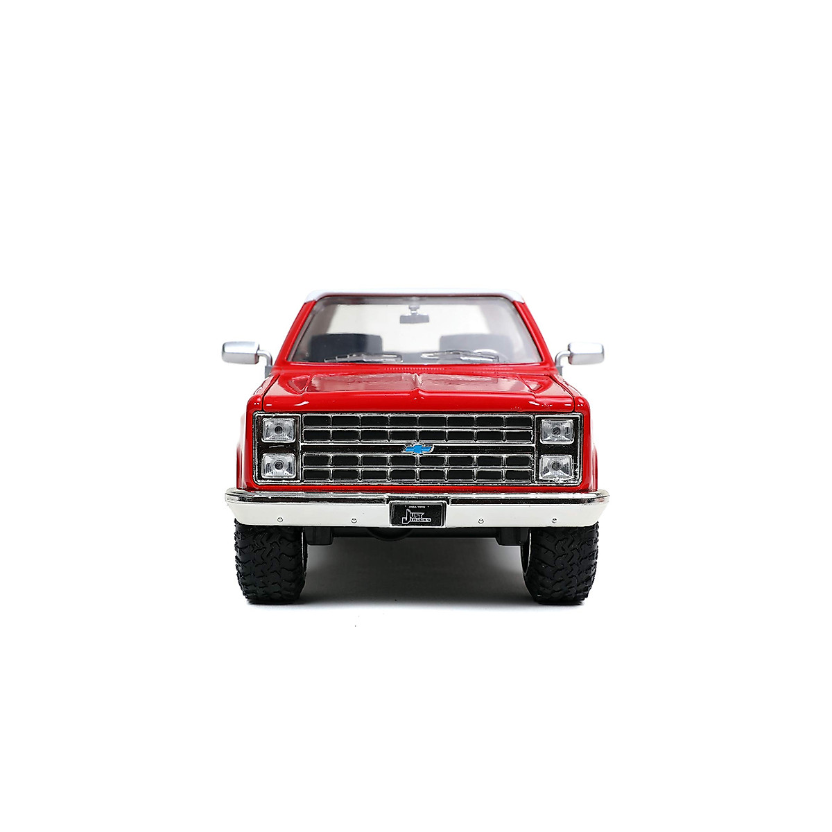 Jada Toys Just Trucks 1:24 1980 Chevy Blazer with Rack Die-cast Car Red, Toys for Kids and Adults