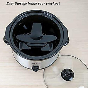 Lid Pocket Slow Cooker Lid Holder | Fits Most Slow Cookers | Hands-Free Design Keeps Countertops Clean | Unique Crock Pot Kitchen Pot Organizer | Works With Most Crocks
