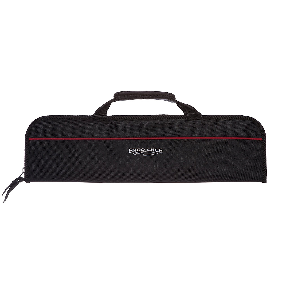Ergo Chef Padded Chef Knife Case Roll with 5 pc 5 Pocket Bag w/5pc. Black Edge Guards