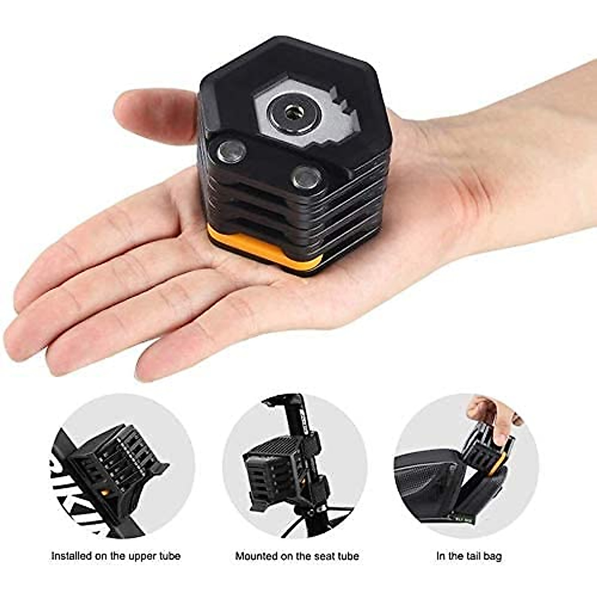 Bike Lock, Bicycle 26-Section Zinc Alloy Locks Portable Secure Against Theft Foldable Lock Bicycles Accessories