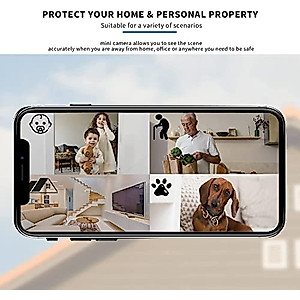 XAJBJJ 2023 Upgraded 1080P WiFi Camera Detector for Home Office,Indoor Camera with Motion Detection Night Vision - Car Cameras for Surveillance-CC1