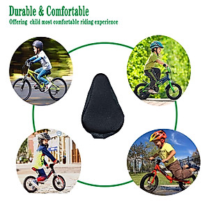 MI0512 Kids Bike Gel Seat Cushion Cover, 8x5 inch Child Bike Seat Cover Premium Comfortable Small Bicycle Saddle Pad (Violet)