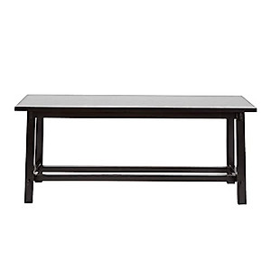 Decor Therapy Kyoto Wooden Bench, Black