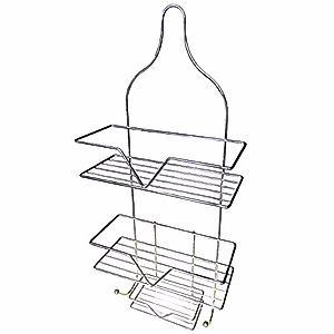 Hanging Shower Caddy with Soap Tray, Chrome