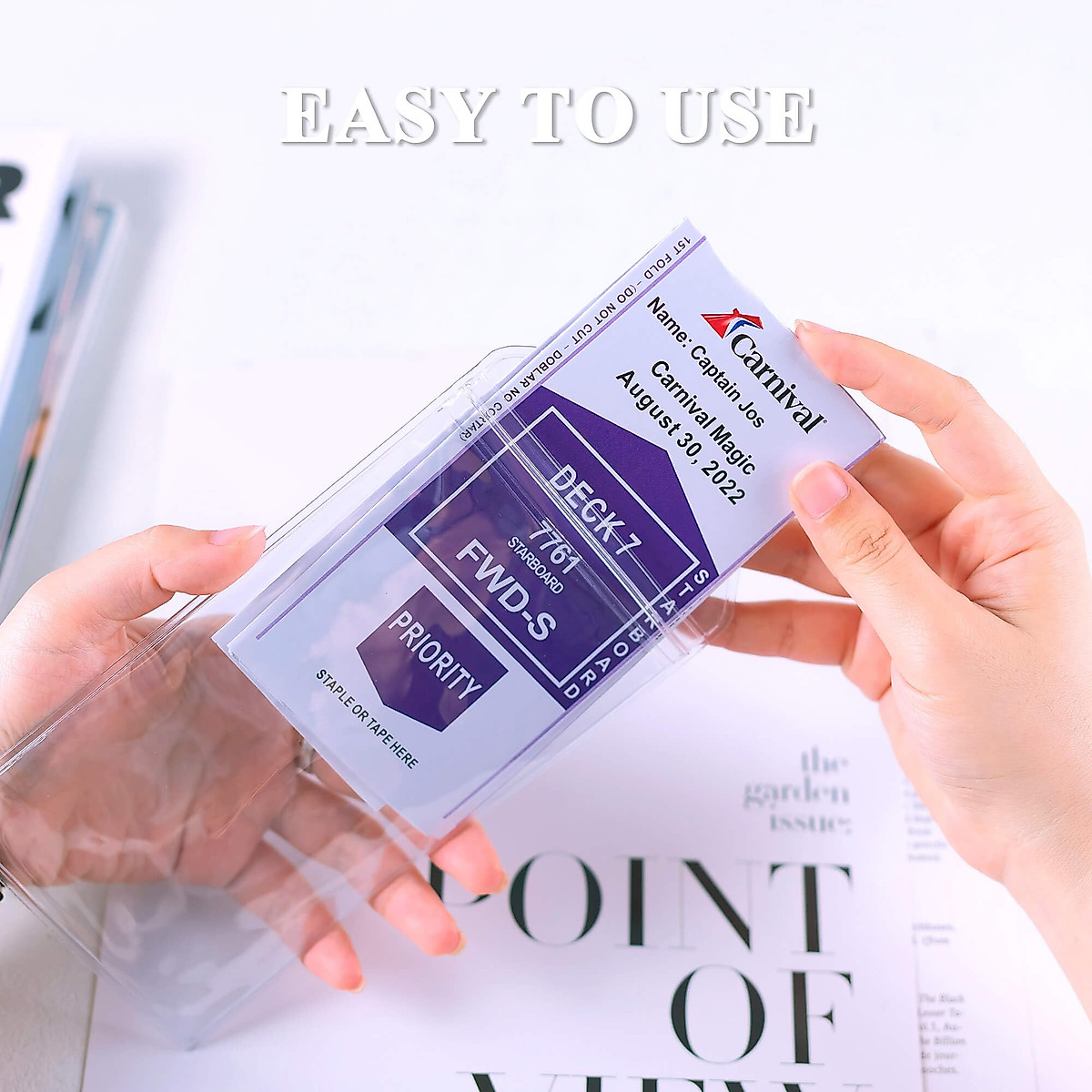 Cruise Ship Essentials for Carnival, Princess, NCL, MSC by JOLLYANTS, Cruise Luggage tag Holders Cruise Must Haves Waterproof & Reusable