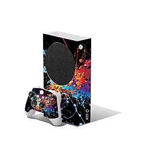 Paint Splats Custom Vinyl Skins for Xbox Series S, Wrap Decal Cover Stickers for Xbox Series S Console Controller (Paint Splats)