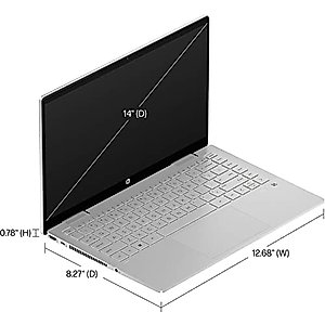2022 Newest HP Pavilion x360 2-in-1 Touch-Screen Laptops, 14 inch FHD Computer, 12th Gen Intel Core i5-1235U, 8GB RAM, 1TB SSD, Backlit Keyboard, Fingerprint Reader, Webcam Windows 11, LIONEYE MP