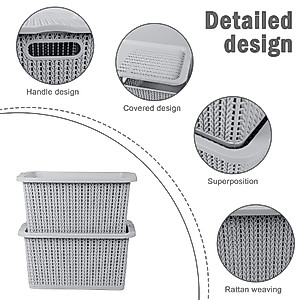 Onion and Potato Storage Baskets,Stackable Plastic Pantry Bins with Lids,Bpa-Free, Multifunctional Organizers for Kitchen, Countertop, and More Vegetable Storage Pantry Baskets Organization
