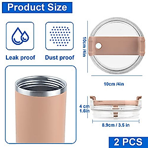 HeyMoly Tumbler Lids 2 Pack Fit for Stanley Tumbler 40 oz, Spill Proof and Splash Resistant Lids for Stanley Tumbler Cup 40 oz and other Tumbler 40 oz, Stanley Tumbler Accessories (2 Pack, Pink Dusk)