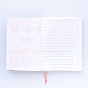 Designworks Ink Vintage Sass A5 Hardcover Notebook Journal, Design: Smart, Colour: White, 14.6cm x 21.6cm, JB86-1094EU. 240 Lined Pages. Soy Based Ink.