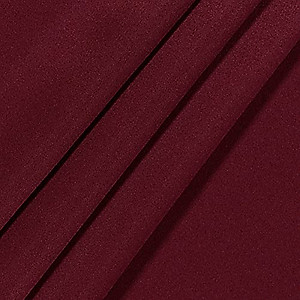 ECLIPSE Solid Thermapanel Modern Room Darkening Rod Pocket Window Curtain for Bedroom (1 Panel), 54" x 54", Merlot