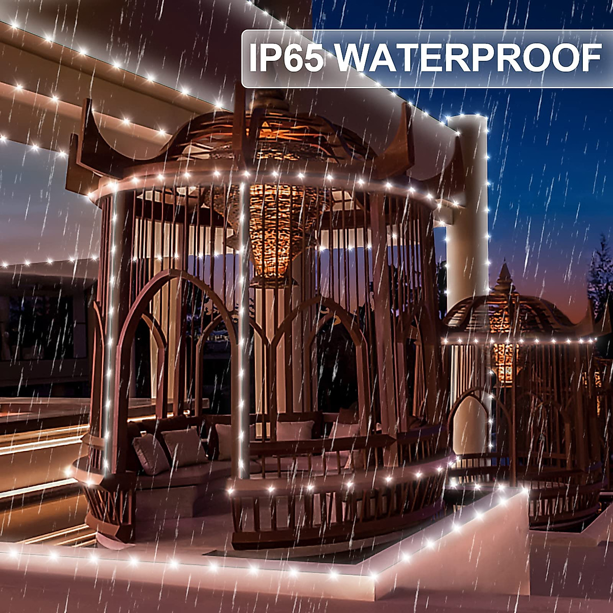 ROADAYLY 394 FT 1000 LED Christmas Lights Outdoor Waterproof Christmas Tree Lights with Remote Timer 8 Modes Green Wire Plug Fairy Lights Indoor Twinkle String Lights Xmas Decorations (Cool White)