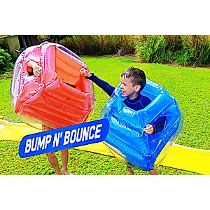 BANZAI: Bump N' Bounce Body Bumpers, A Game of Bumping & Bopping, 2 Bumpers Included in Red & Blue, Fun & Safe Cushion Inflatable Surface, For Ages 4 and up