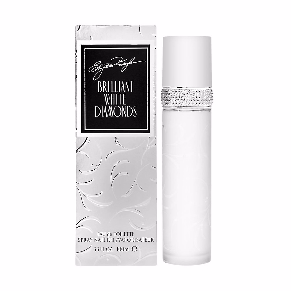 Elizabeth Taylor White Diamonds Brilliant Women's Eau de Toilette Spray, 3.3 Fl Oz, Pack of 1