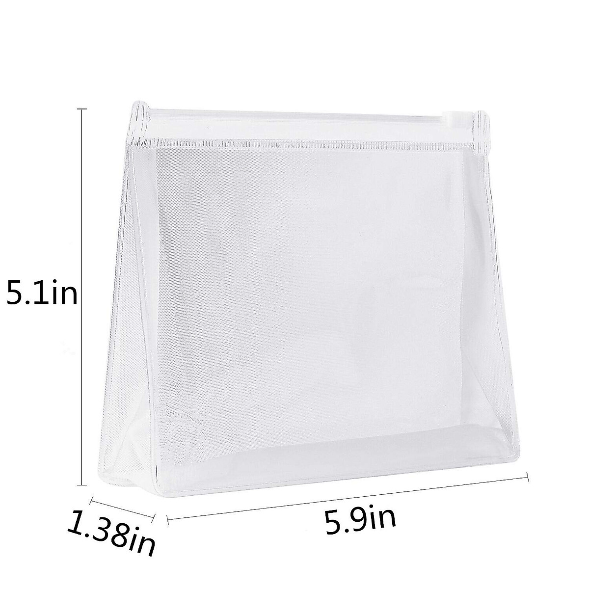 sansheng 20 Pack Mini Clear Organizer Pouches，Mini Clear Makeup Bag，Small PVC Transparent Cosmetic Organizer Bag