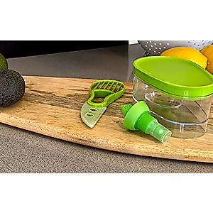 Mazor Store Avocado Keeper and Slicer/ 5 in 1 - Avocados Saver Pitter Set, Storage Container, Remove Pit Safety Knife Tool, Scoop Slice |Keep Fresh | Avo Savers and Holders | Avocado Cover