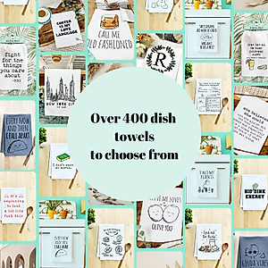 Funny Kitchen Towel, Sweet Carrot Lime, Flour Sack Dish Towel, Sweet Housewarming Gift, White