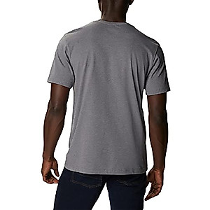 Columbia Mens Thistletown Hills Short Sleeve T-Shirt, City Grey Heather, Large
