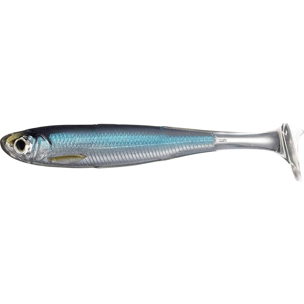 LIVE TARGET SRS100SK201 ICT Slow-Roll Shiner - Paddletail, 4", Multi, One Size