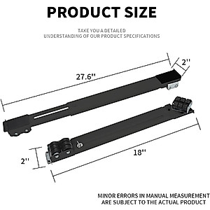 Baisiky Furniture Dolly Mobile Roller, Extendable Appliance Rollers Mobile Washing Machine Base, Fridge Stand Moving Cart for Washing Machines, Refrigerators(Black)