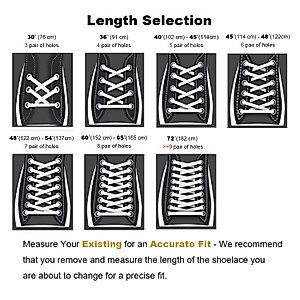 Stepace [2 Pairs Flat Shoe Laces for Sneakers 5/16 Width 30-72 Length 26 Color Shoelaces White 54(137 cm)