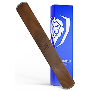 Dalstrong Magnetic Knife Holder Wall - Premium North American Walnut Wood - Knife Magnetic Strip - Aluminum Frame - 18" x 2.5" - Powerful Magnet Kitchen Bar - Easy Mount - Safely Display your Knives