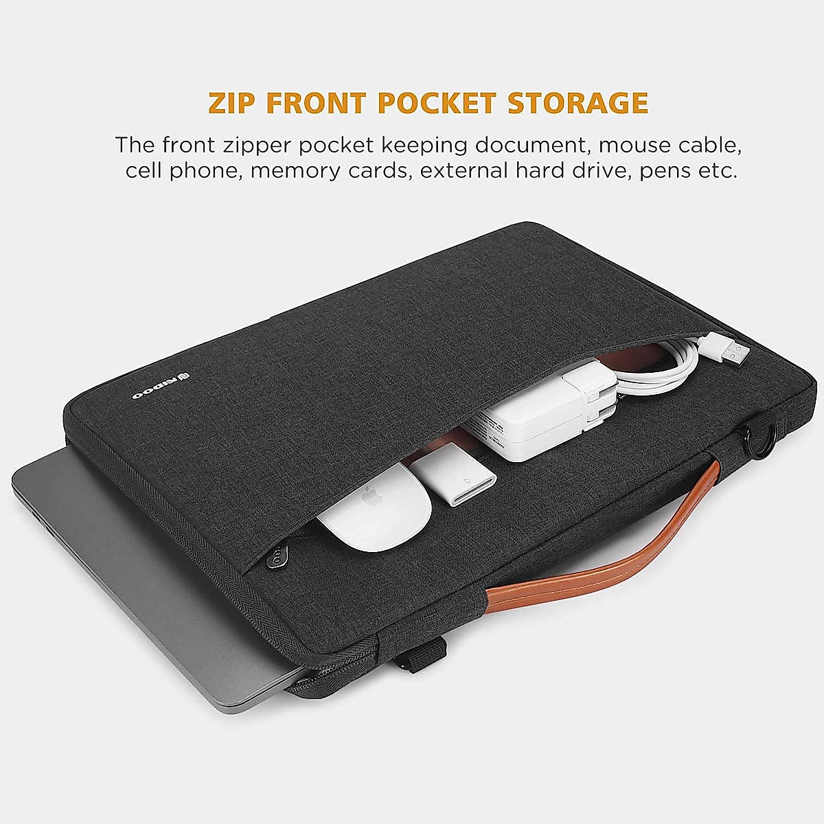 NIDOO 13-14 Inch Laptop Shoulder Bag Sleeve Case Protective Notebook Bag for 13.5 Inch Surface Laptop 3 4 5/14.4" Surface Laptop Studio/ThinkPad P14s L14 T14 / Chromebook S345 / HP Pavilion 14