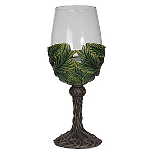 SUMMIT COLLECTION Mythical Forest Spirit Greenman Deity 16 fl oz Wine Glass Stemware Goblet Chalice Kitchen Home Decor