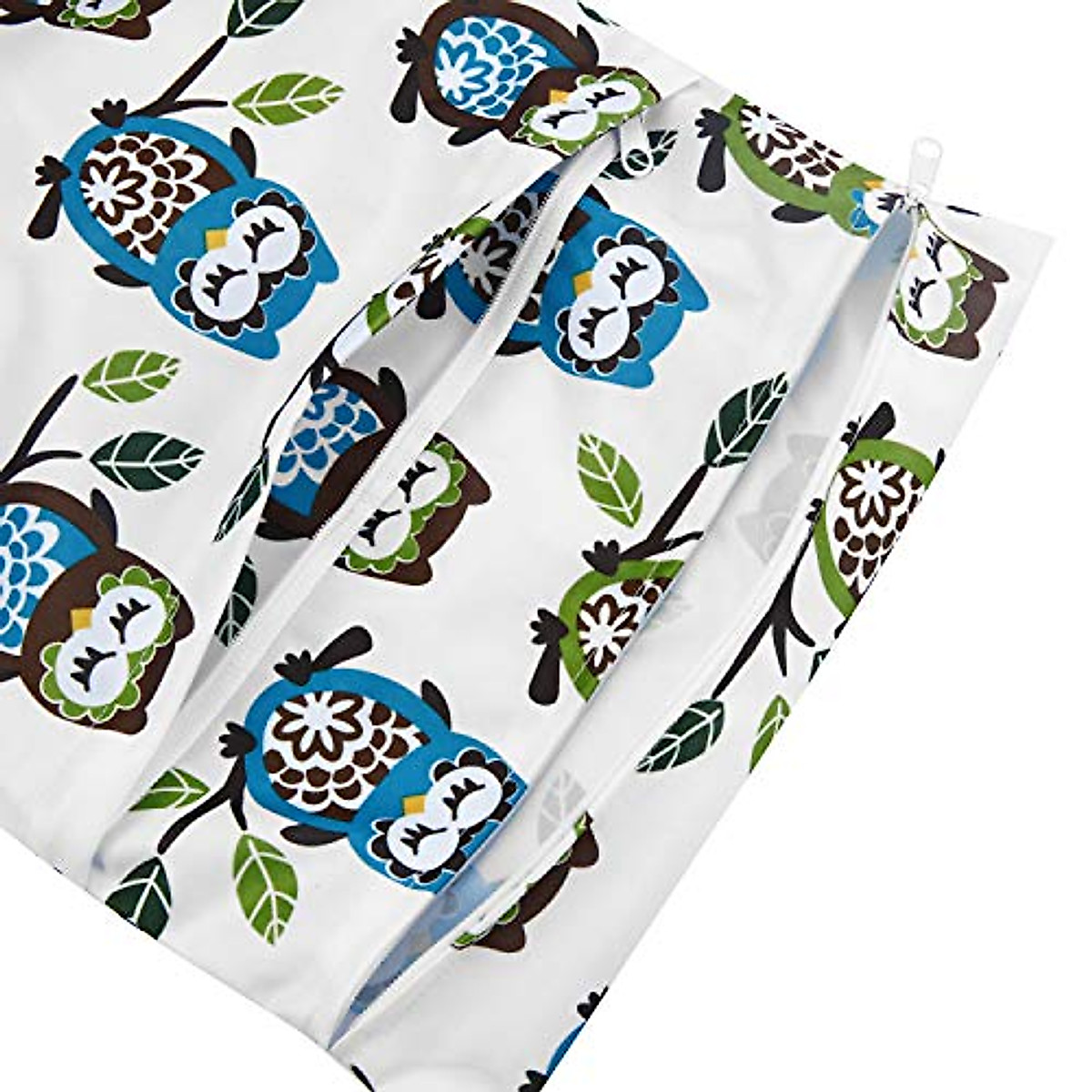 PandaEar (2 Pack Waterproof Wet Dry Bags Reusable Cloth Diaper | Multi-Functional Beach Travel Pool Yoga Gym Bag for Baby Items Swimsuits or Wet Clothes (Multi-Color 1)