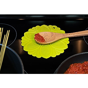 Talisman Designs No-Slip Grip Silicone Hot Pad & Trivet, Surface Protection from Hot Dishes, Up to 500-Degree Heat Resistance, Multipurpose Kitchen Supplies, Yellow (Set of 1)