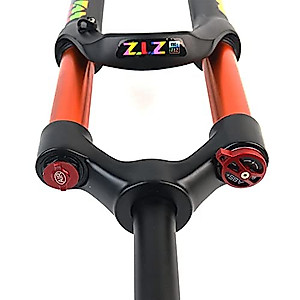 ZTZ MTB Fork Mountain Bike Suspension Fork26/27.5/29 Travel 120mm MTB Air Suspension Fork, Rebound Adjust 1 1/8 Straight Tube QR 9mm Manual/Remote Lockout