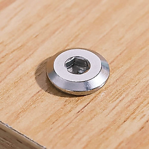 Glvaner 1/4"-20 x 1 Binding Screws Furniure Screws Connection Bolts, Socket Head Cap Screws 304 Stainless Steel Full Thread, 30 PCS