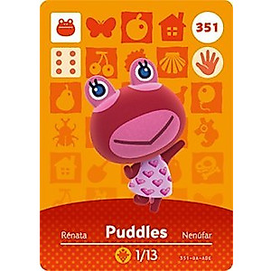 Puddles - Nintendo Animal Crossing Happy Home Designer Series 4 Amiibo Card - 351