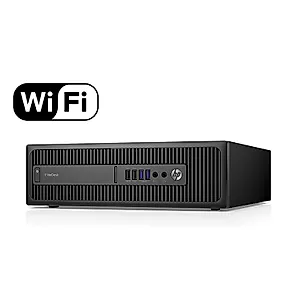 HP EliteDesk 800 G1 SFF High Performance Business Desktop Computer, Intel Quad Core i5-4590 up to 3.7GHz, 8GB RAM, 2TB HDD, 256GB SSD (boot), DVD, WiFi, Windows 10 Professional (Renewed)