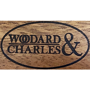 Acacia Wood Salad Serving Bowl 12” with Salad Hands 3 Piece Set by Woodard & Charles