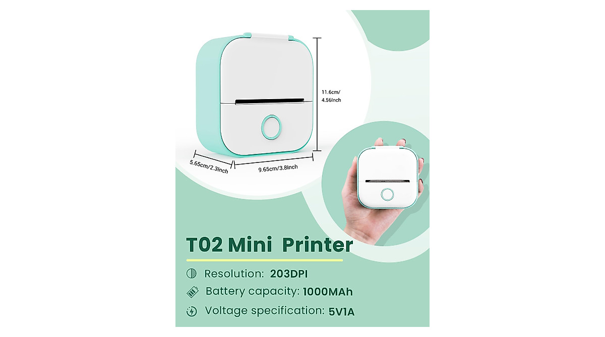 LabelCreate T02 Mini Sticker Printer - Portable & Fun