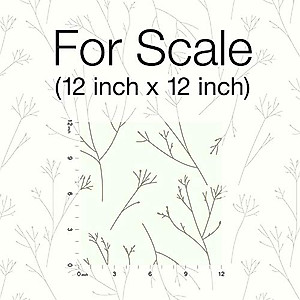 RoomMates RMK11678WP Brown and White Twigs Peel and Stick Wallpaper,Brown & White, Roll