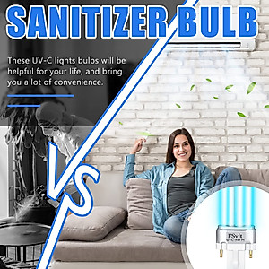 Kittmip 2 Pieces UV UV-C Light Bulbs 9W G23 Base Replacement Bulb for Outdoor Pond Clarifier Lamp Compatible with UVE9 CF400 CF500 UVCP-9 JUP-01 303B 304B D200 R18 R18D R2000